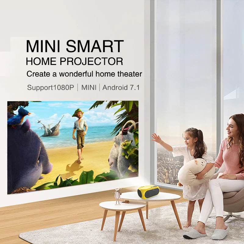 M24A Basic Models MINI Projector - 60 Inches 480P Portable