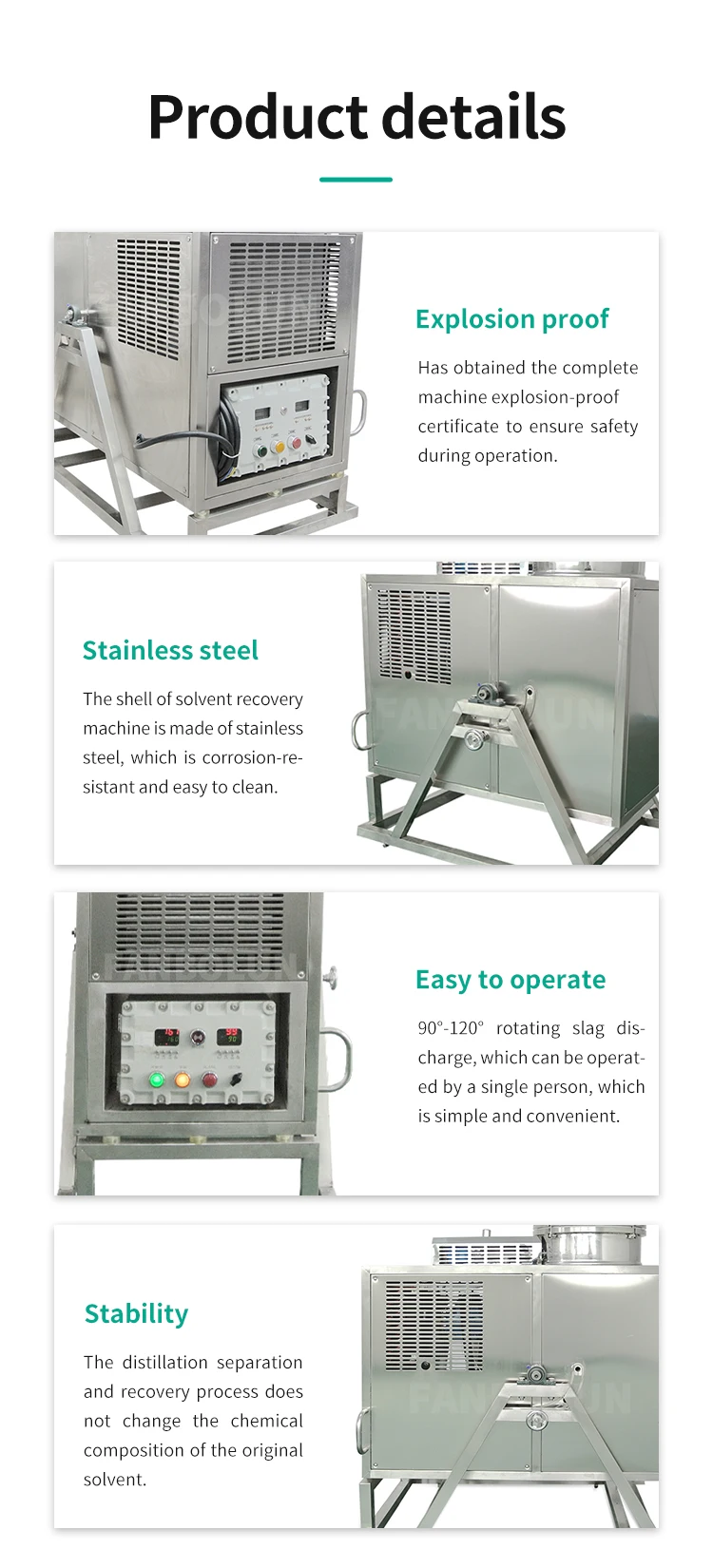 High Capacity Solvent Recovery Unit - Efficient & Reliable