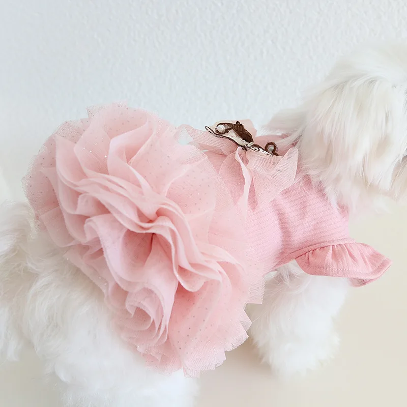 Princess Dog Clothes Glitter Ballet Sister dress 2025 Spring and summer ...