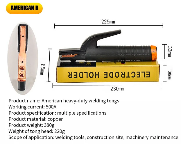 Welding Electrode Holder 800A Welding Stinger Fit for All Kinds of ...