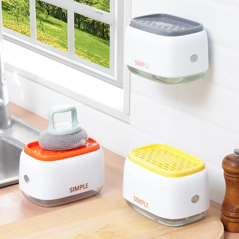 Custom Logo Pressing Type Kitchen Accessories Sponge Caddy Holder ...