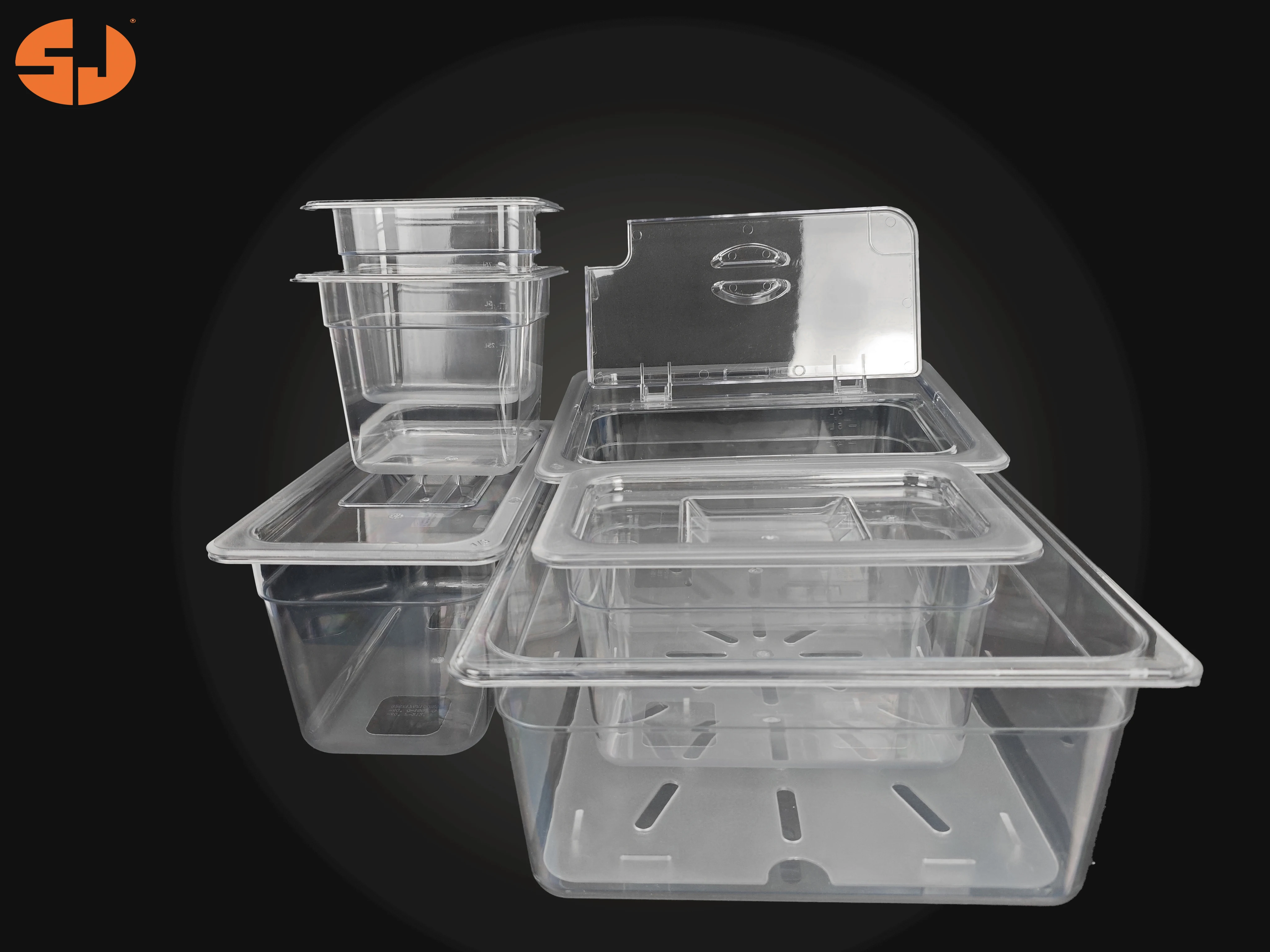 Custom Clear Plastic Unbreakable Polycarbonate Gastronorm 1/1 GN ...