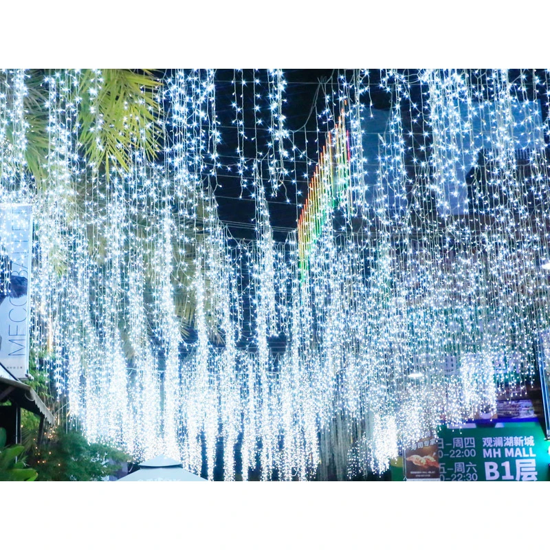 Outdoor Waterproof Led Waterfall String Lights Indoor Outdoor ...