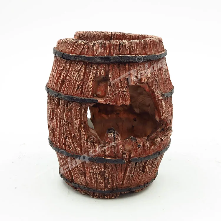 Resin Broken Barrel Aquarium Decorations for Fish Tank, Aquarium ...