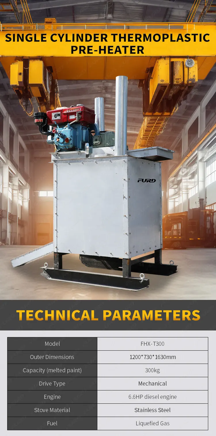 Fair Price Hydraulic Single Cylinder Thermoplastic Paint Kneading Hot Melt Kettle Boiler ...