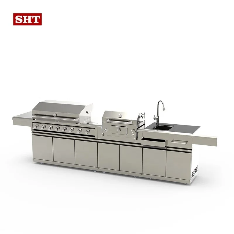 Outdoor Kitchen Modular Built In Barbecue Grill Outdoor Furniture ...