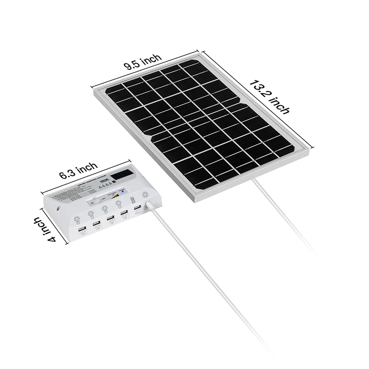 Portable Indoor Mini Solar System for Home Lighting & Charging