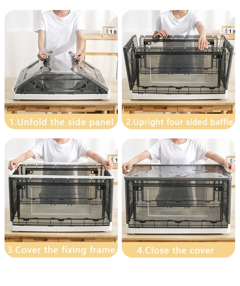 Foldable Plastic Storage Boxes - Efficient Household Solutions