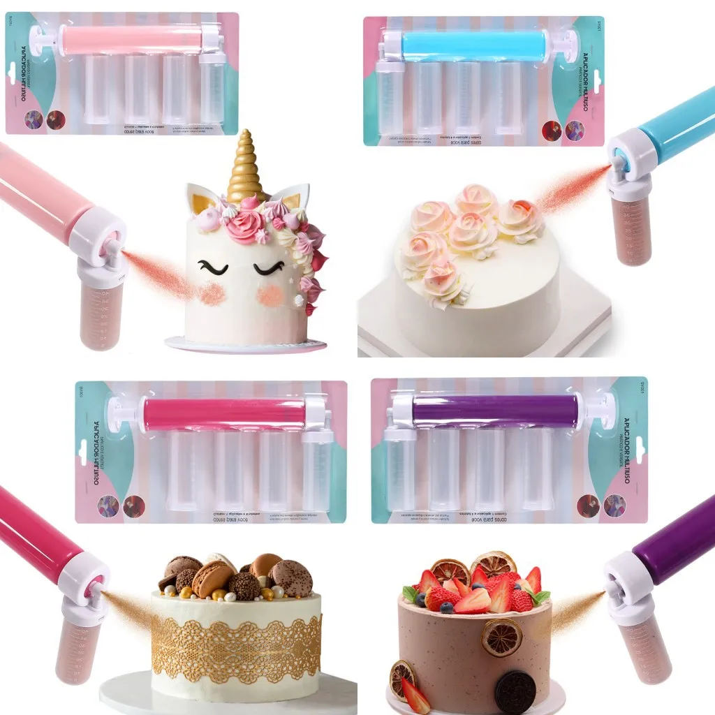 Cake Pump Manual - Saffron Manual Airbrush for Cakes Glitter