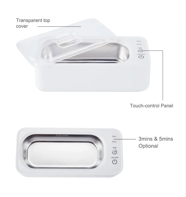 Home Electronic Portable Ultrasonic Cleaner 350ml High Frequency ...