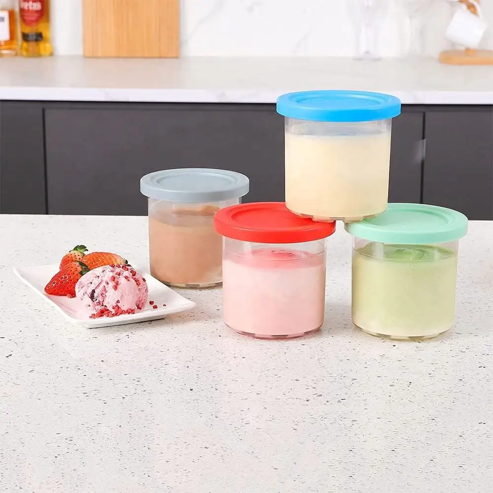 Ice Cream Plastic Containers Ice Cream Pint Containers With Silicone ...