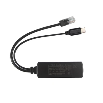 48v To 5v 2a Type C Usb Adapter 10w Poe Splitter Power Over Ethernet ...