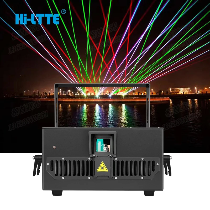 HiLtte Rgb Animation Laser Light Show IP65 40W High Power disco lights ...