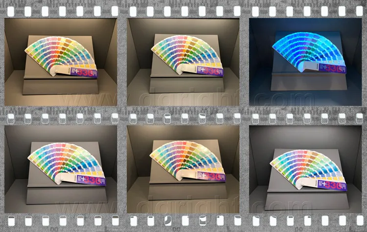 Matching Color Artificial Daylight 6 Lamps Standard Color Light Box D65