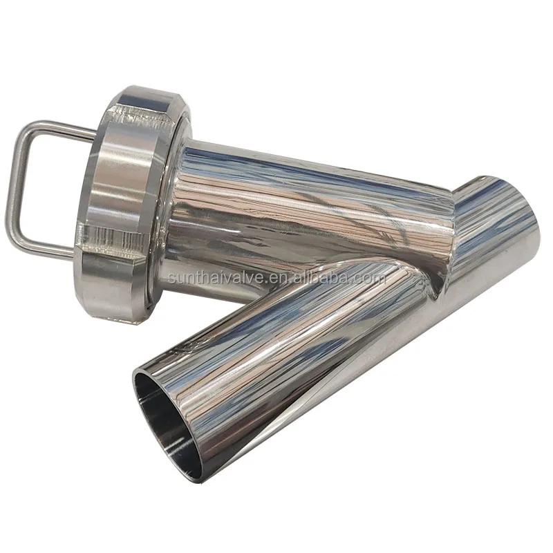 Butt Weld Y Type Pipeline Strainer Sanitary SS304 316 Stainless Steel ...