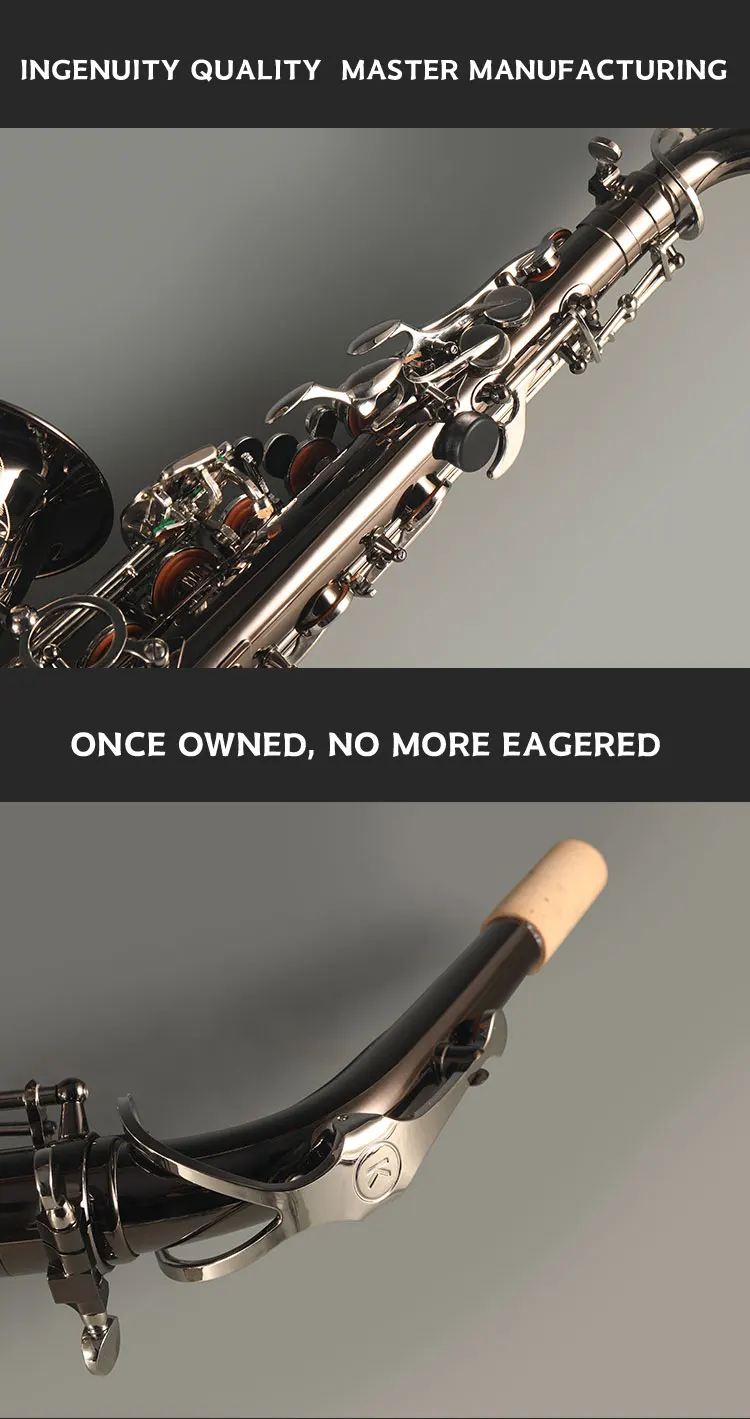 Professional Black Nickel Plate Body KSA-A3 Alto Saxophone