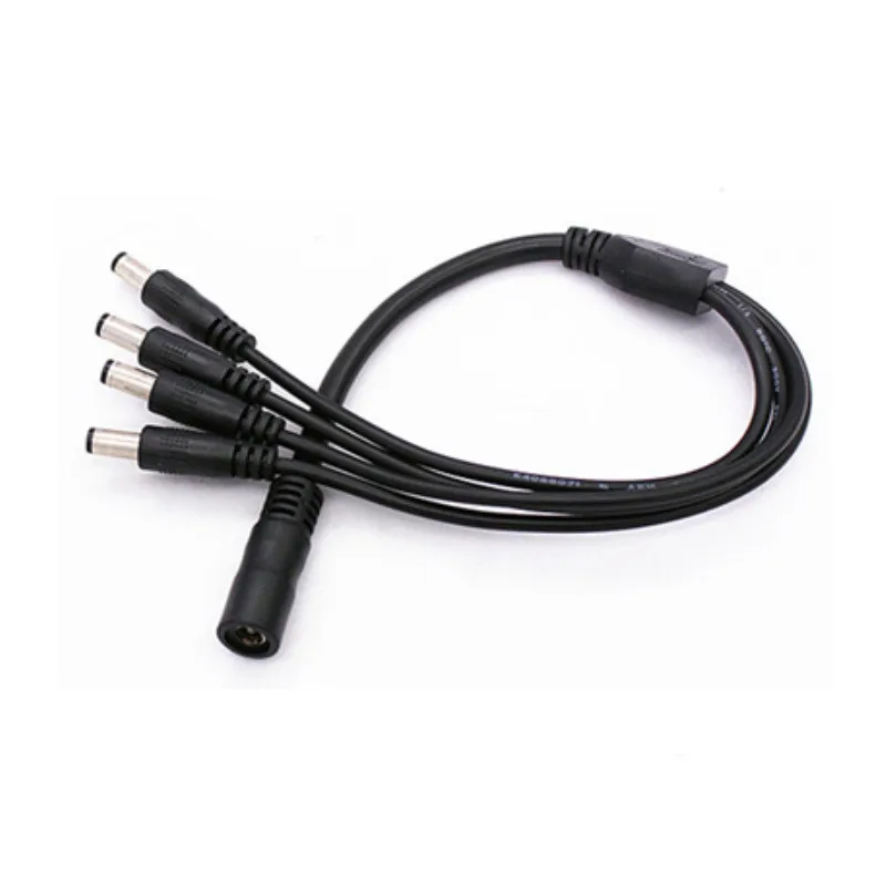 5.5*2.1mm 12v Cable Dc Splitter For Cctv 1 Female To 4 Male Dc Splitter ...