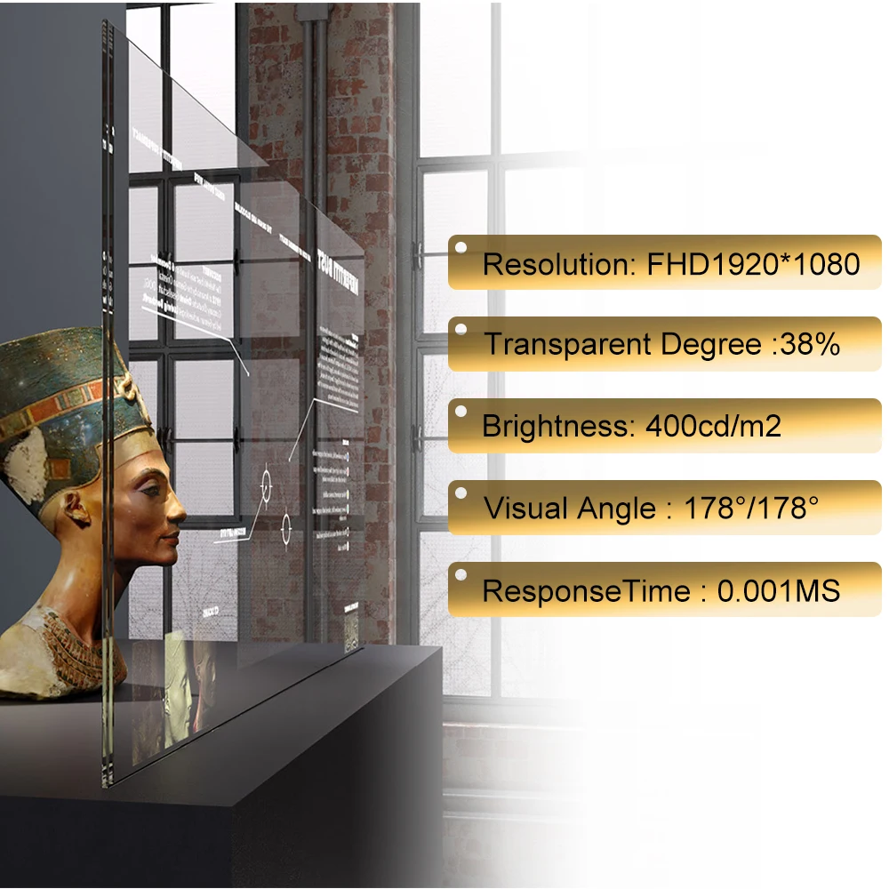 55 Inch LG OLED Transparent Android Advertising Screen