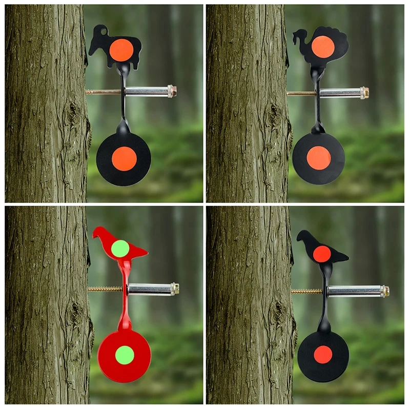 Metal Rotating Tree Target Outdoor Shooting Slingshot Accessories Steel ...