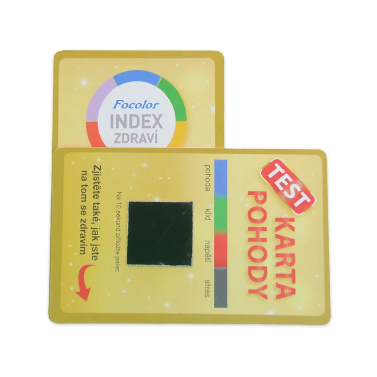 Promotional PVC Business Card Stress Thermometer - Eco-friendly