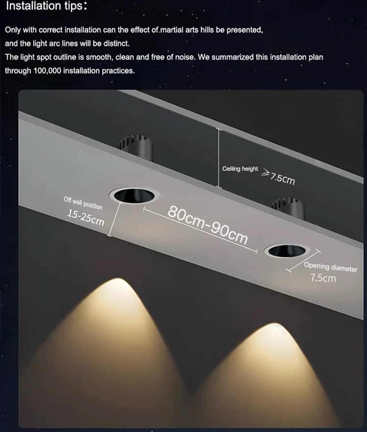 Modern Design 10w Round Recessed Trimless Led Cob Downlights For Hotel And Shopping Mall ...