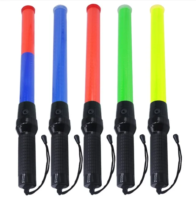 Rechargeable Light Stick Guide Safety Wand Red Flashing Led Traffic ...