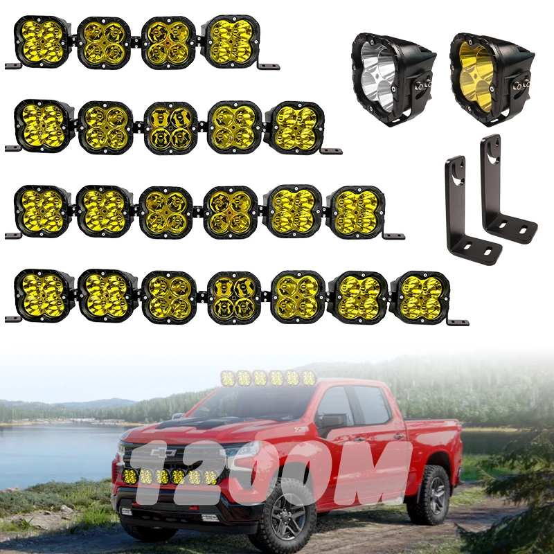 2025 Customized 52 42 32 22 Inch 5x5 Spot Overhead Led Headlight Bar ...
