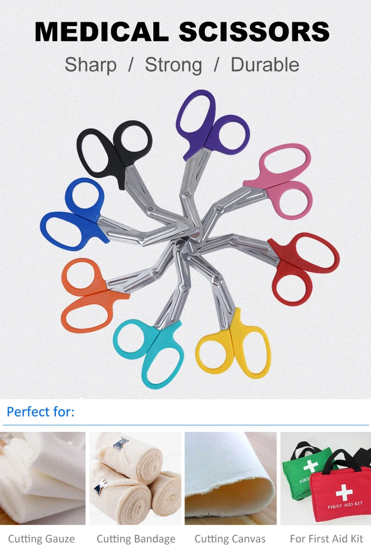 High Quality Stainless Steel First Aid Medical Bandage Scissors for Nurse