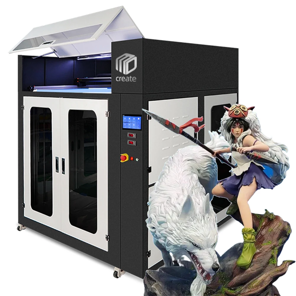 Create 3d printer 1050*1050*1050mm extruder 3d printer printing architecture vase mode robot arm ...