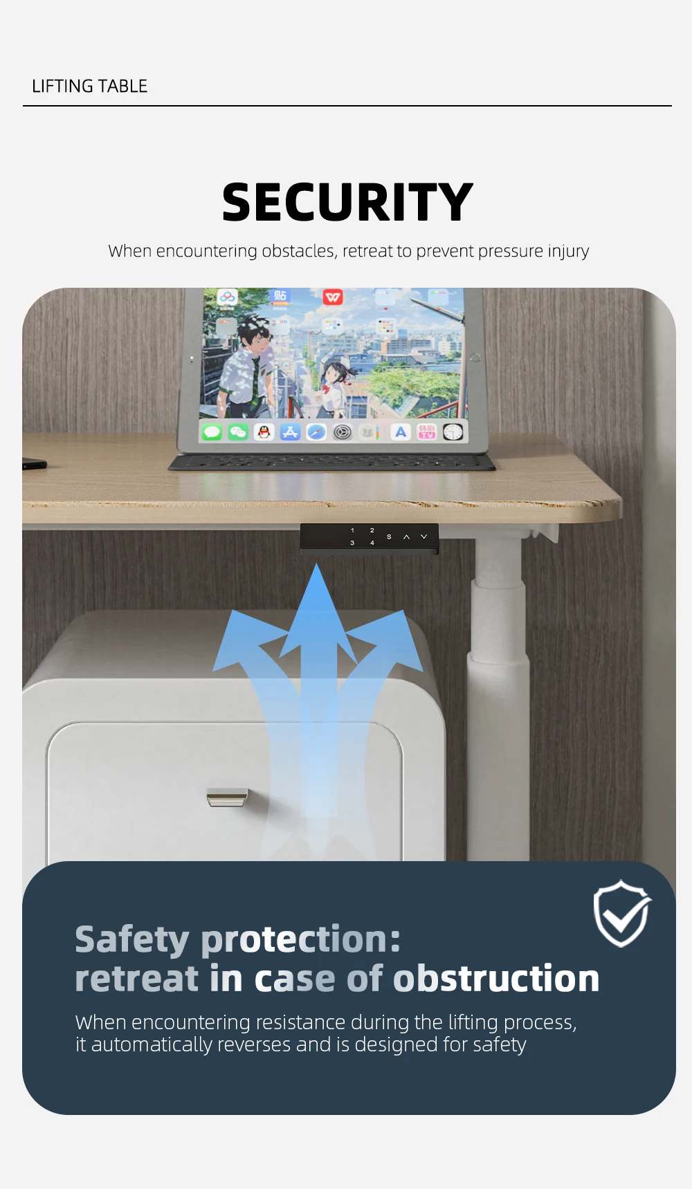 Standing Office Desk Electric Height Adjustable Desk Electric ...