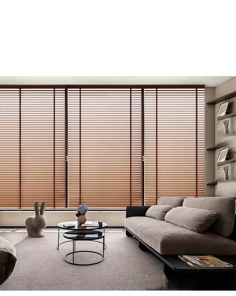 50mm Blade Blind Real Wood Blinds Wooden Venetian Interior Windows ...