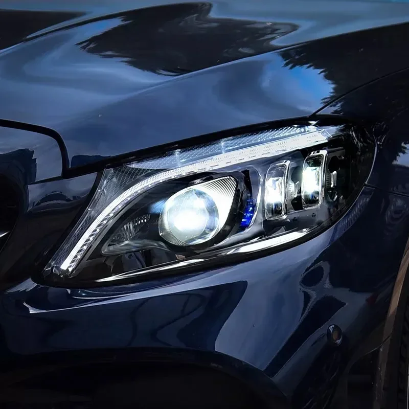 Sjc For Mercedes-benz C-class W205 Led Headlights 2015-2021 Headlights ...