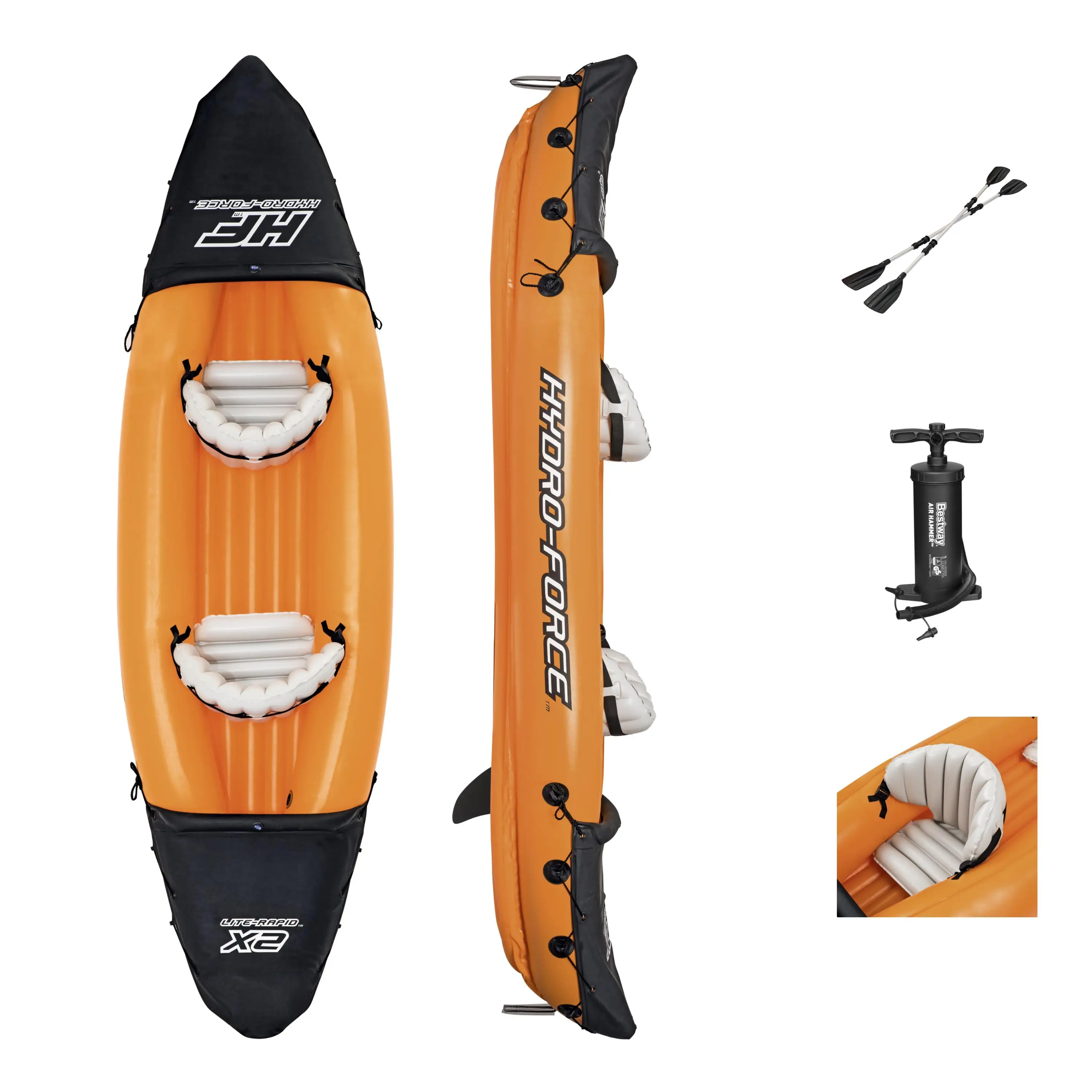 Inflatable Recreational Kayak With High Pressure Floor And Accessories ...