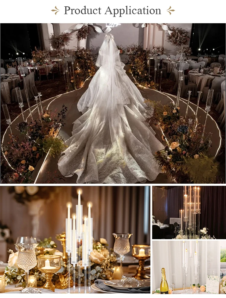 Simple Modern Acrylic Candle Holder Candlesticks For Wedding Decoration ...