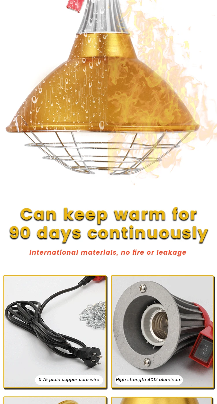 Thermal Insulation Lamp Shade for Breeding Heating Lamp Shade for ...