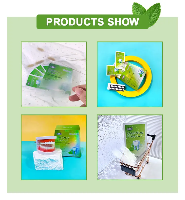 Mint Dissolving Non Slip White Strips For Sensitive Teeth Pap Gel Teeth ...