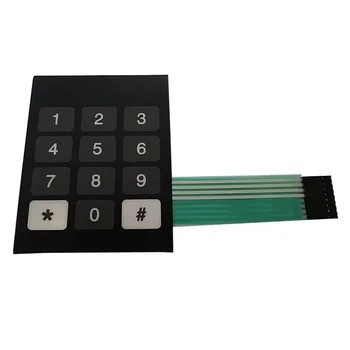 Custom Key Tactile Flex Pcb Circuit Membrane Switch Keypad For ...