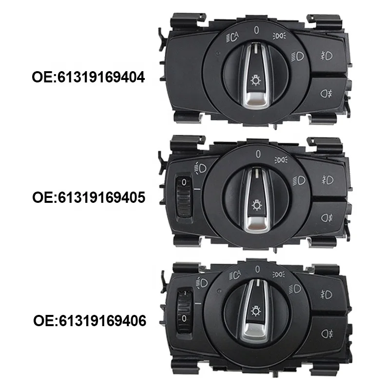 Front Head Lamp Headlight Switch Button Assembly 61319169404 ...