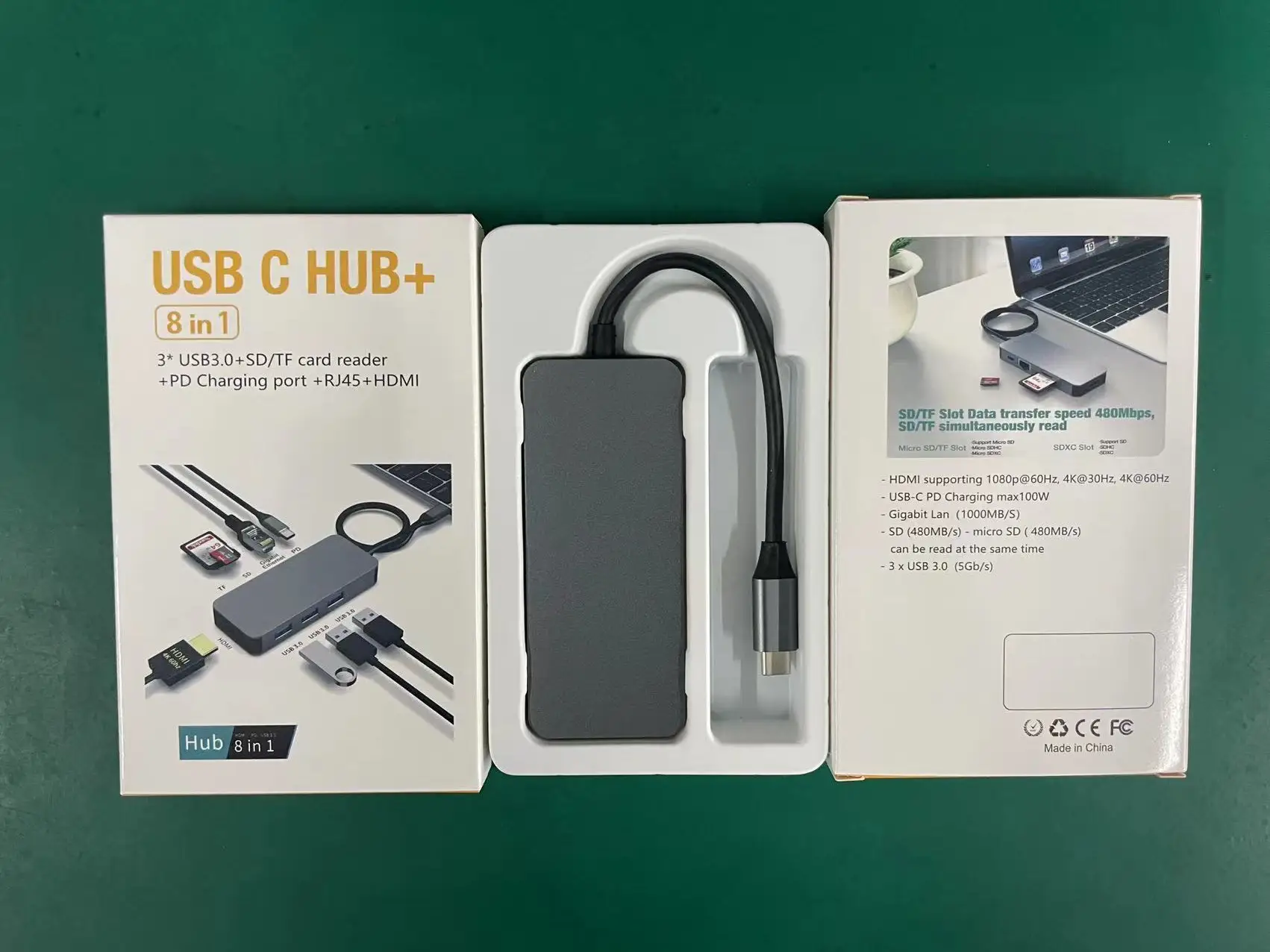 6 In 1 Oem Type C To Hdtv Pd Charger Multiport Usb C To Display Port ...