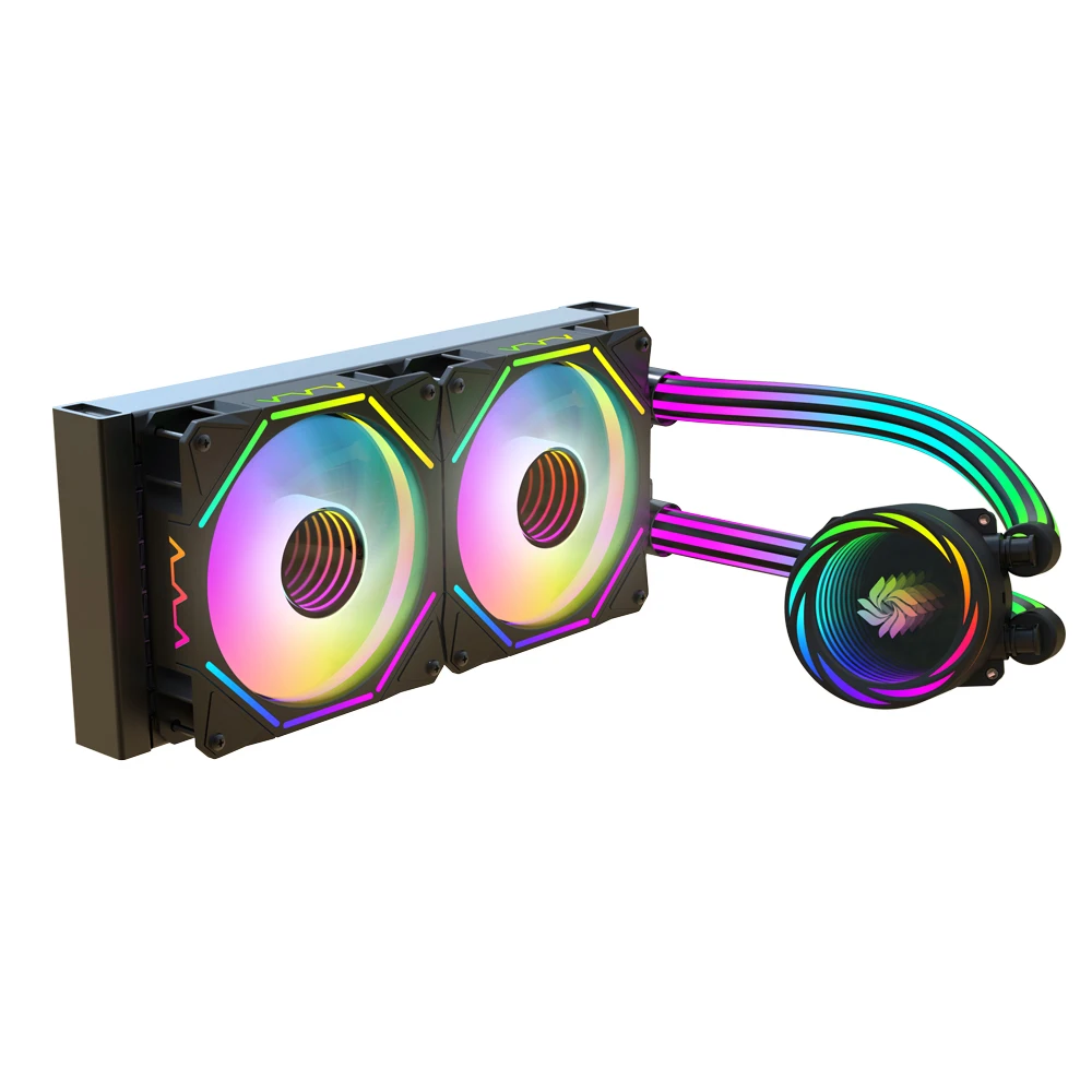 Aio Liquid 240 Aio Liquid Cpu Cooler 240mm Radiator Dual Pwm Argb ... Aio Liquid 240 Aio Liquid Cpu Cooler 240mm Radiator Dual Pwm Argb ...