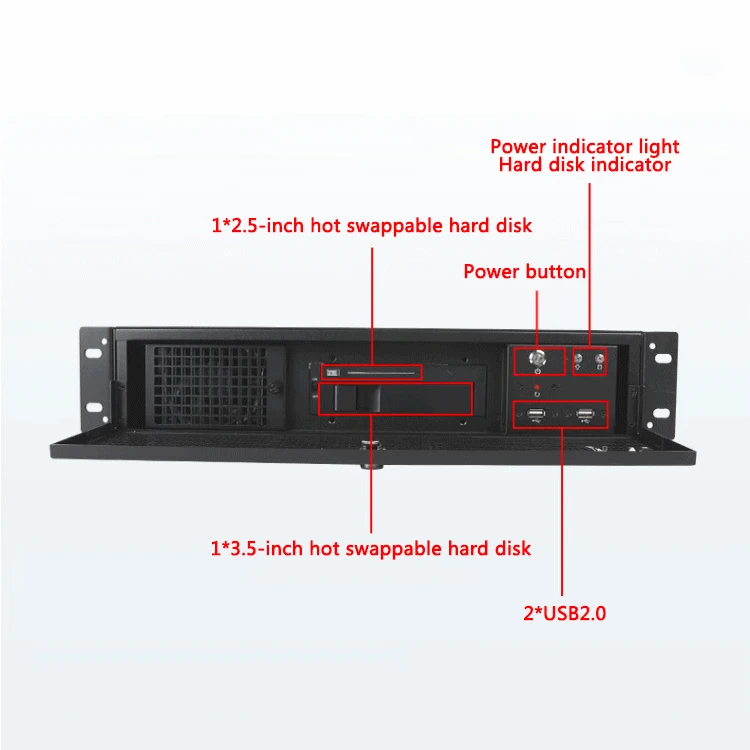 2u Server Cooling Fan Pc Hosts Intel 6th/7th/8th/9th Generation Core/pentium/c-eleron Cpu ...