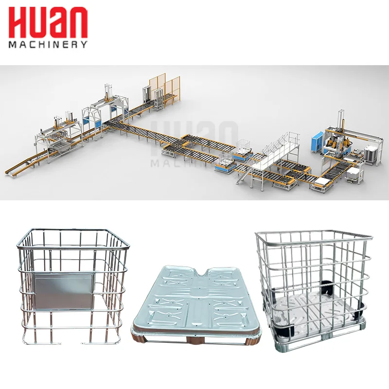 1000 Liters IBC Cage Production Line - HUAN Welding Machine