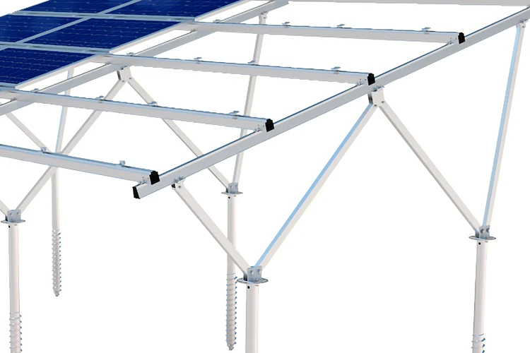 Aluminium Commercial Ground Solar Racking Solar Ground Mounting Bracket ...