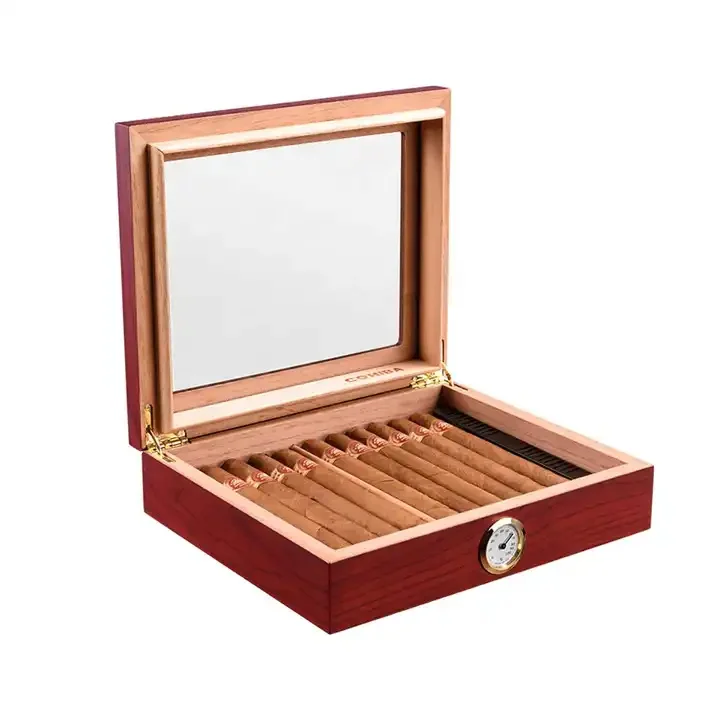 High-quality Modern Luxury Leather Cigar Travel Humidor Box For Men ...