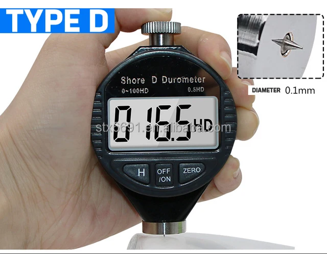Digital Hardness Durometer Hardness Tester Shore 0-100 A/c/d Hardness ...