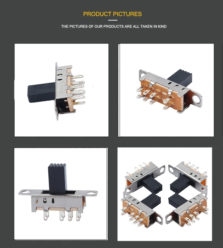 Ss-23e04 3 Position 8P Panel Mount 2p3t 3pdt Slide Switch SS-23E04 Toggle Switch| Alibaba.com