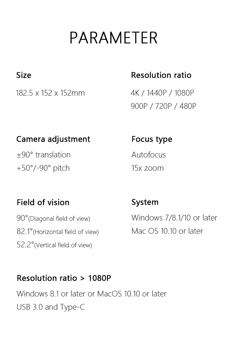 Logitech Cc4900e - 4K Large Conference Camera for Business