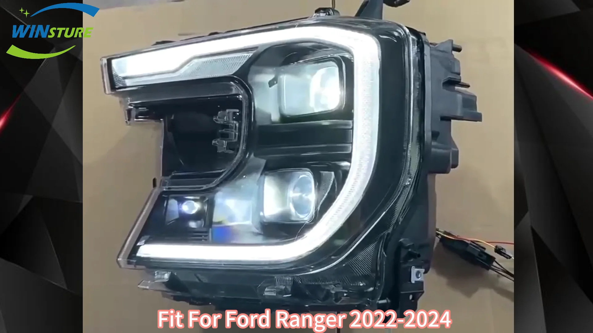 High Quality Headlight Headlamp For Ford Ranger T9 2022-2024 Auto ...