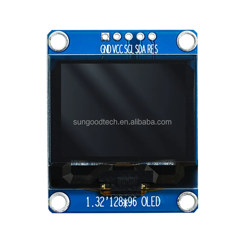 1.32 Inch OLED Display Module 128x96 Resolution Grayscale OLED 1.3 Inch IIC Interface SSD1327 ...