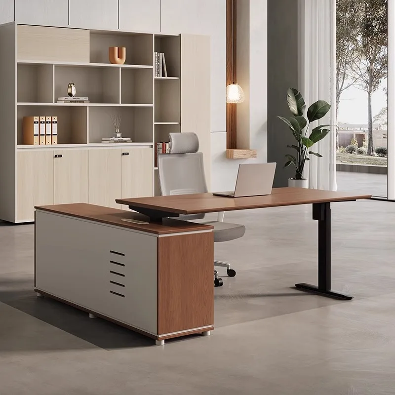 Luxury Boss Modern Ergonomic Height Adjustable Electric Computer Office ...